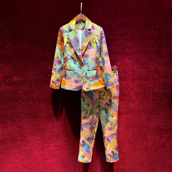Pants & Jumpsuits | Multi Color Pants Suit | Poshmark